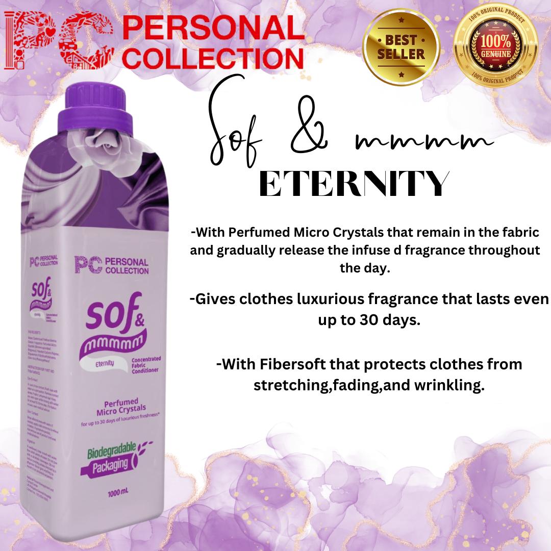 PERSONAL COLLECTION SOF & MMMM FABRIC CONDITIONER EVERMORE,ETERNITY,ALL ...
