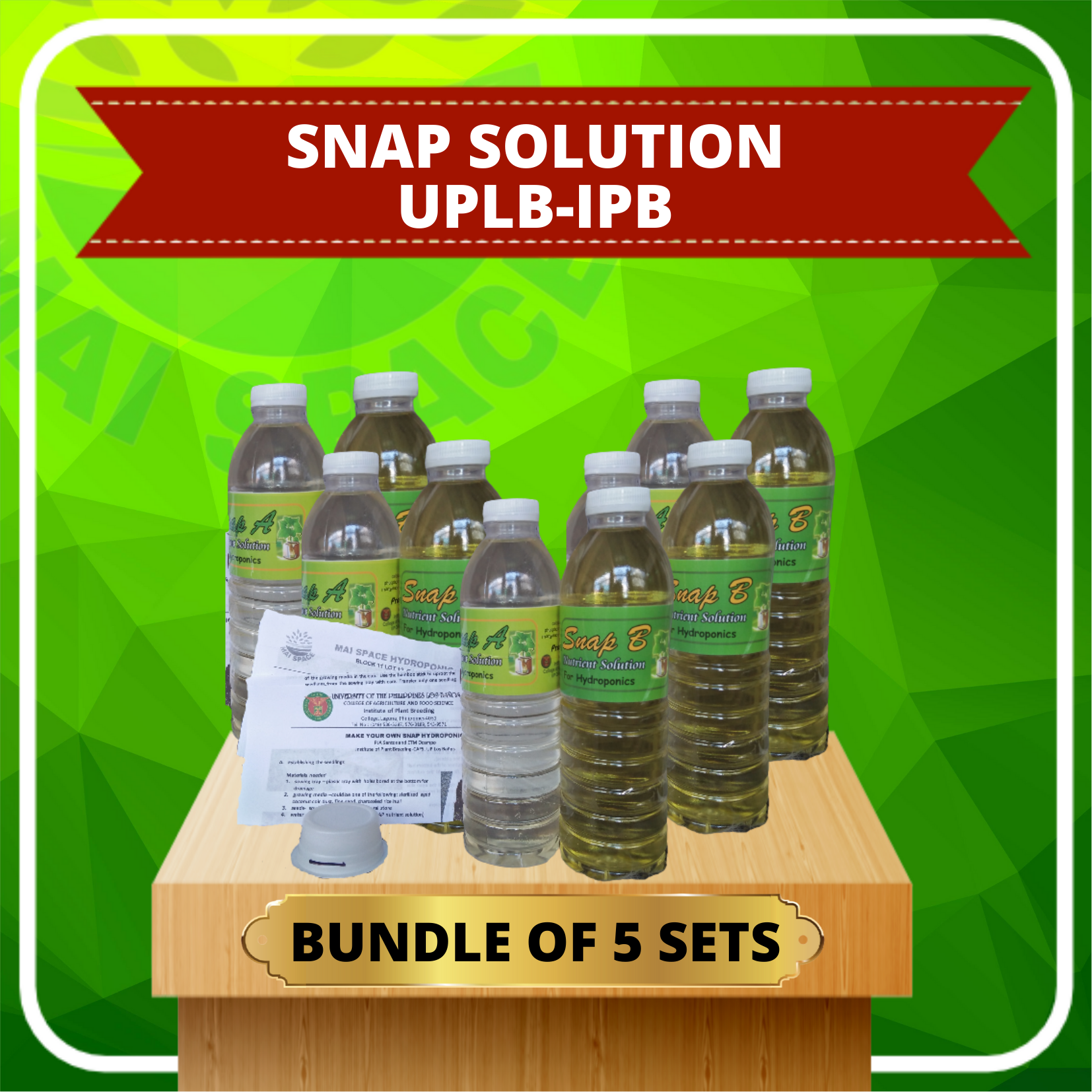 5 SETS BUNDLE OF HYDROPONIC SNAP SOLUTION - UPLB IPB | Lazada PH