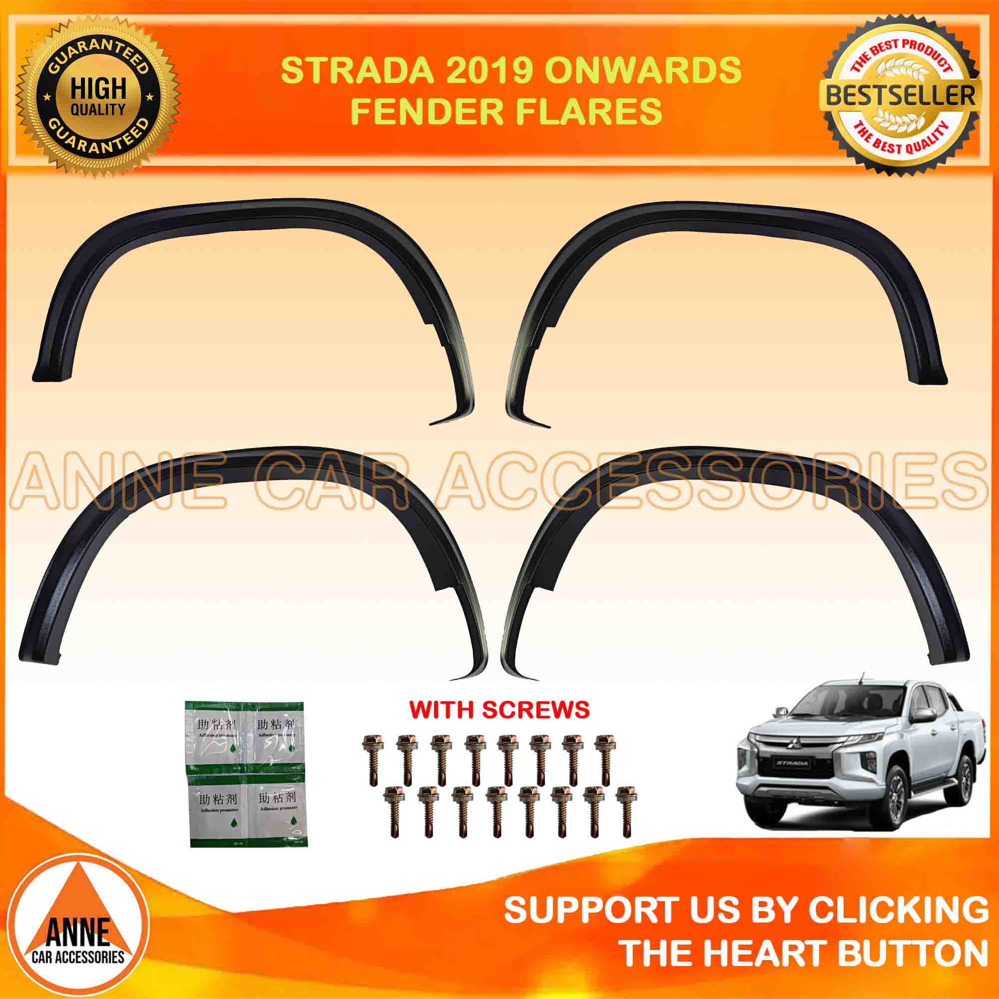 High Quality Car Fender Flares for Mitsubishi Strada 2019 2020 2021 ...