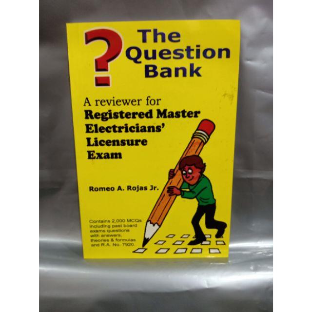The question bank a reviewer for registered master electrician ...