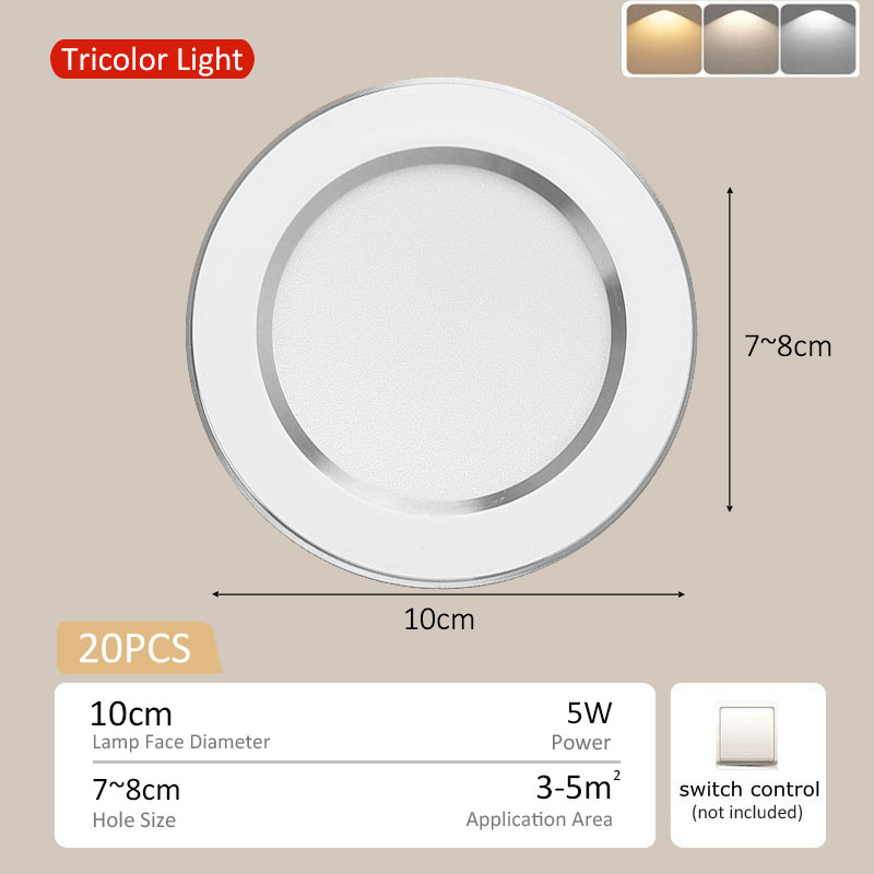 Pinlight Round Panel Light Ceiling Light Ceiling Lights Embedded Pin ...