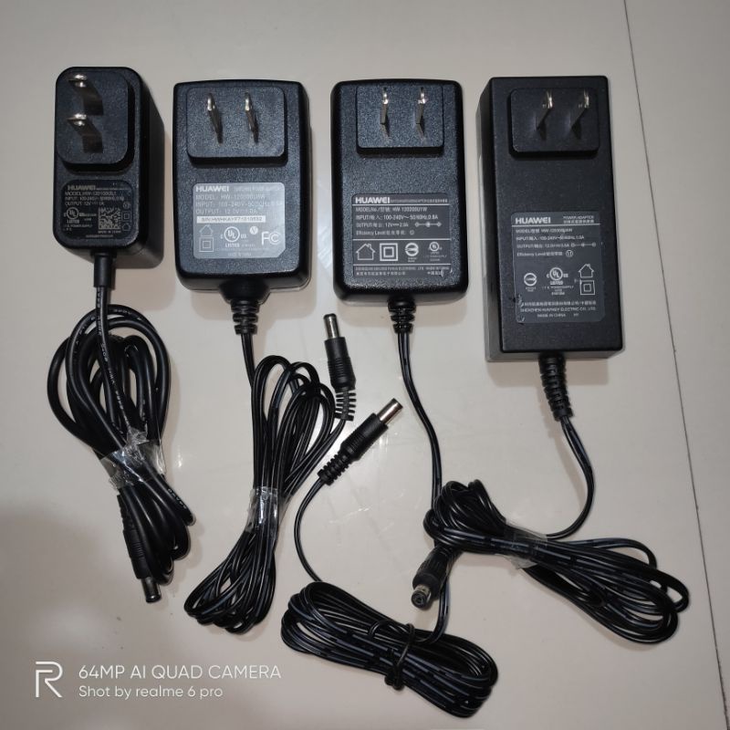 ORIGINAL HUAWEI ADAPTOR AC/DC 12v FOR MODEM, CCTV, TVPLUS, LED STRIP ...