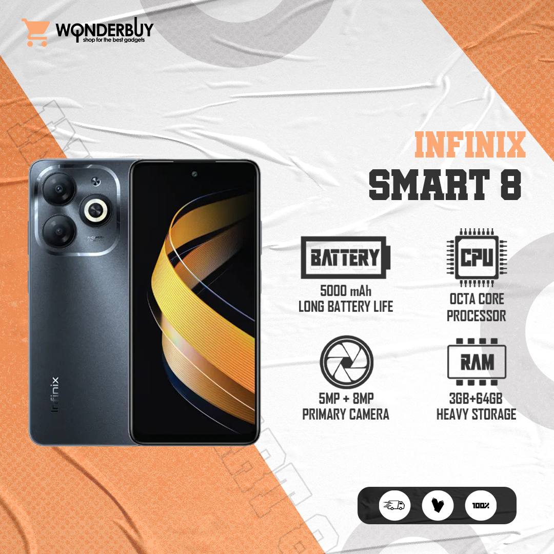 Infinix Smart 8 LTE | 3GB RAM | 64GB ROM | 6.6 inches IPS LCD | 5000mAh ...