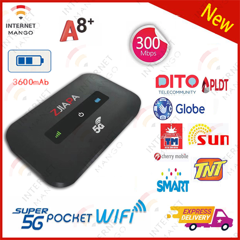 5G/4G 300mbps A8+ full-band portable WIFI MINI router 3600mAh battery ...