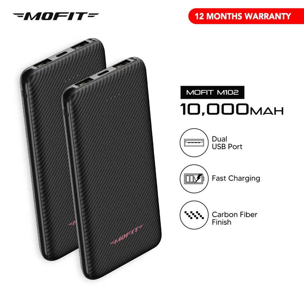 ☛Buy 1 Take 1 Mofit 10000mAh Powerbank M102 Fast Charger with Dual USB ...
