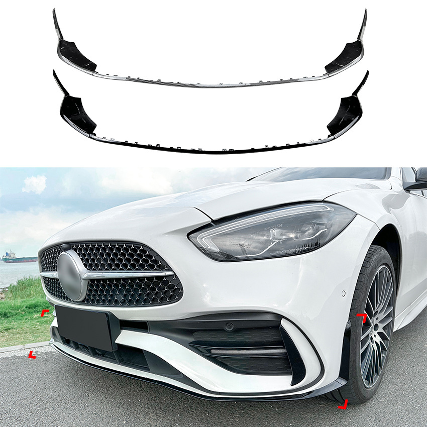 Applicable to -Benz C Level W206 S206 C200 C260 C43 AMG 2022+ Front Lip ...