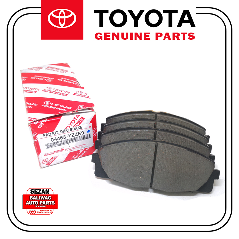 ORIGINAL TOYOTA FRONT BRAKE PAD SET HIACE COMMUTER GRANDIA 2005-2018 04465-YZZE9 | Lazada PH