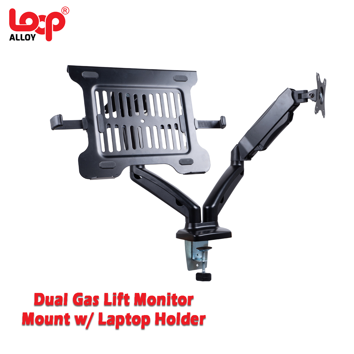 Loop Alloy Dual Gas Lift Monitor Mount with Laptop Holder | Lazada PH