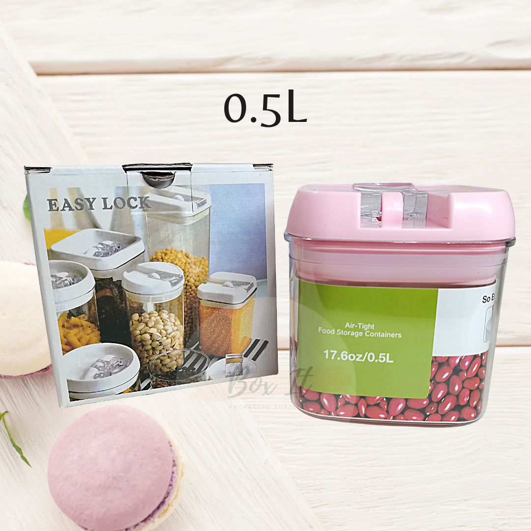 PINK Airtight Stackable food Container 0.5L | 0.8L (Small Lids) | Lazada PH