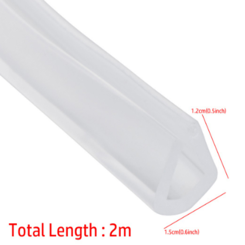 2m U Channel Edge Trim Flexible Clear Rubber Furniture Bumper Flexible ...