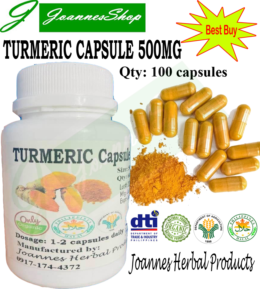 Turmeric Capsule 500mg | Lazada PH