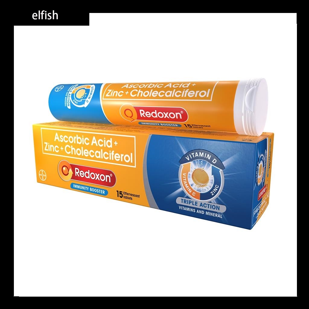 elfish Redoxon Immunity Booster Triple Action Effervescent Tablet ...