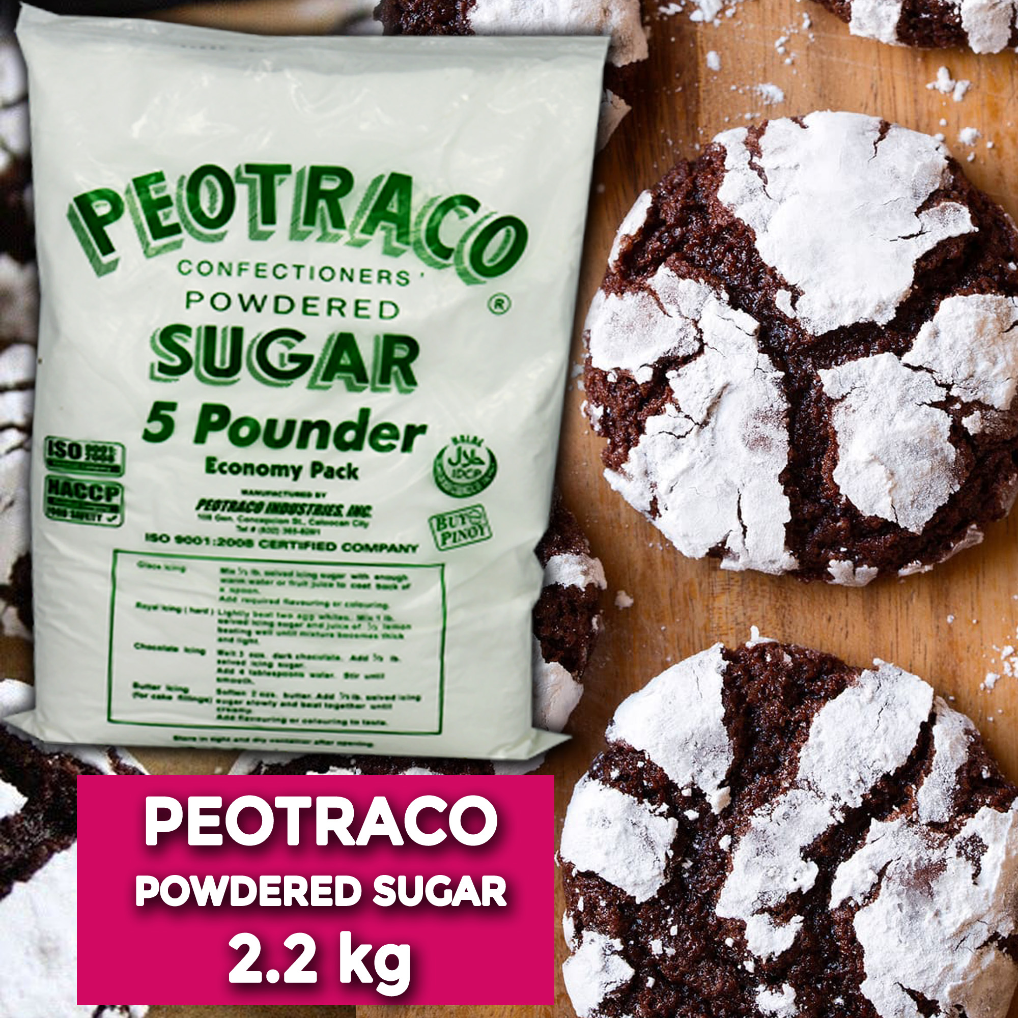 "Peotraco" Confectioners' Powdered Sugar 2.2 kg | Lazada PH
