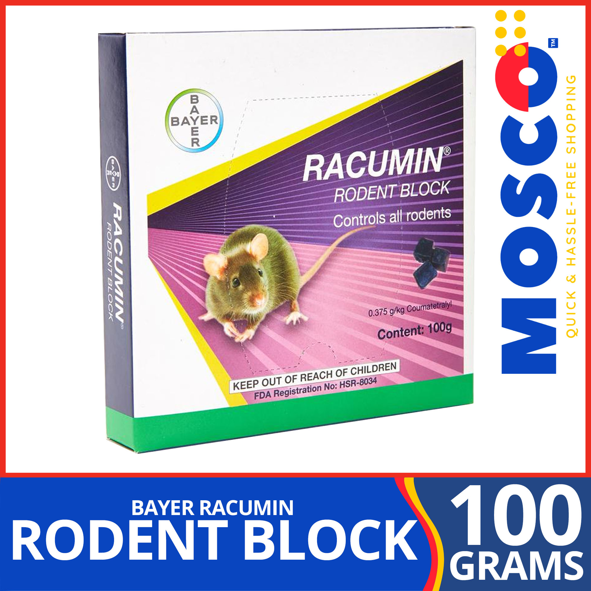 BAYER Racumin Rodent Block 100g | Lazada PH