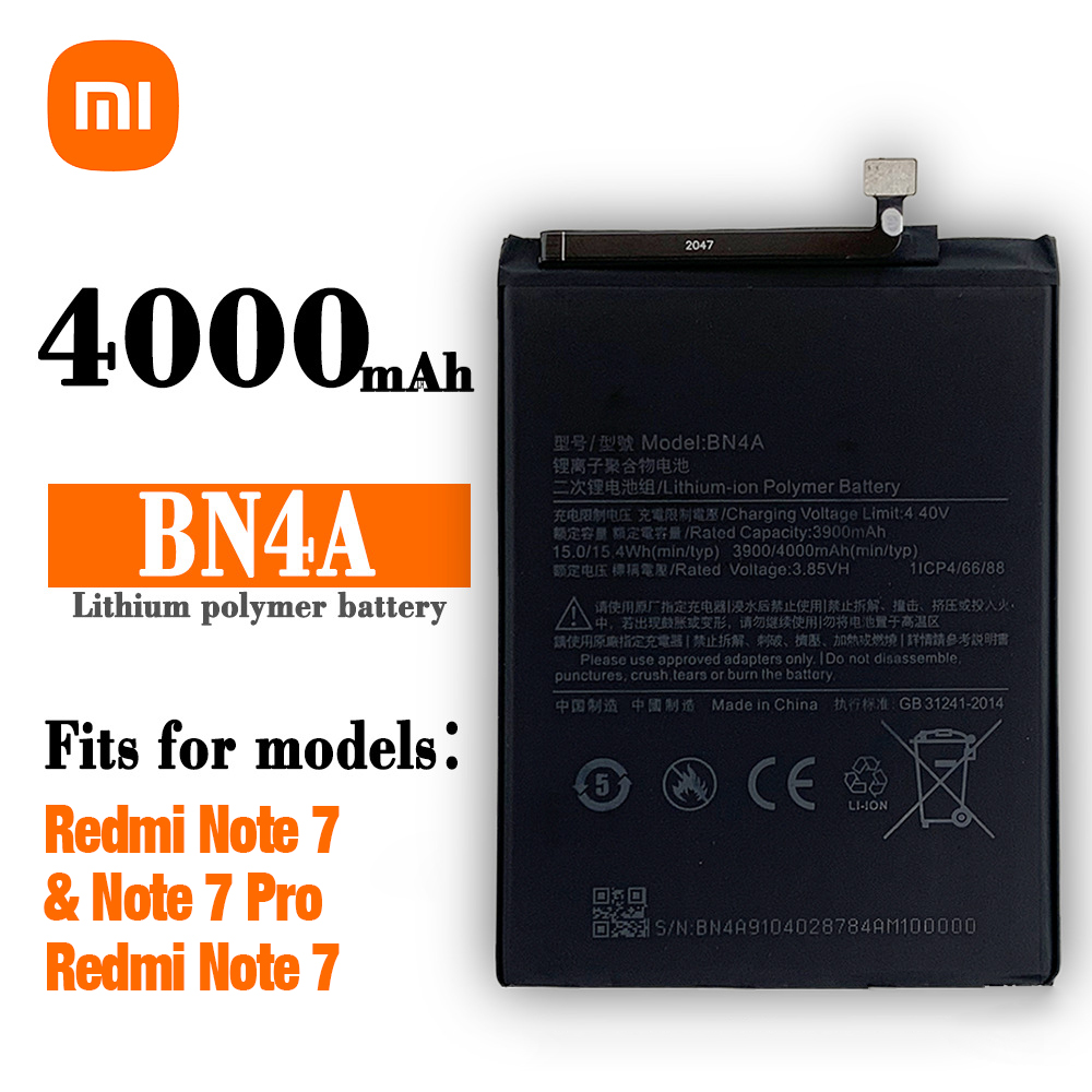 Xiaomi BN4A Battery for Redmi Note 7 Note 7 Pro Original Battery ...