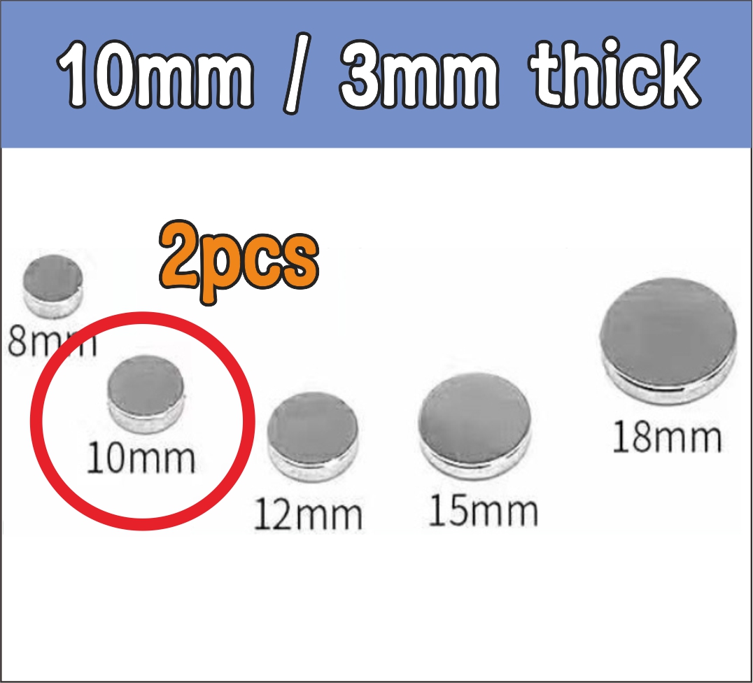 Circular Magnet 2pcs / Round Circle Magnetic Holder Strong Refrigerator ...