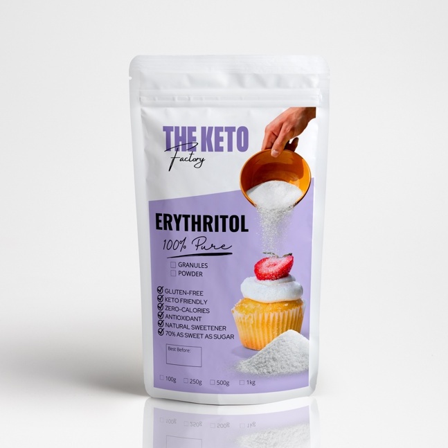 The Keto Factory Pure Erythritol (Granules & Powdered) - Keto / Low ...
