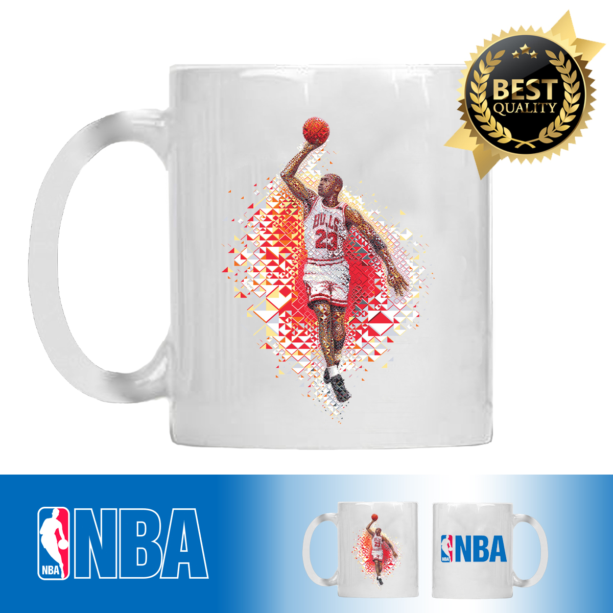 White Mug/Coffee Mug with Micahel Jordan Design | Lazada PH