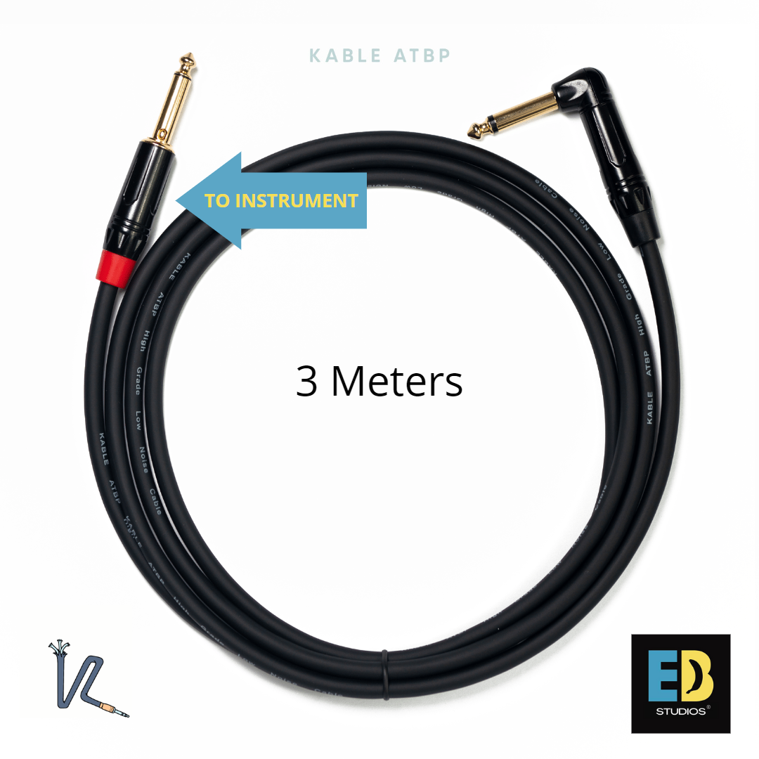 Kable Atbp Kustom MUTED Straight to Right Angle TS Instrument Cable ...