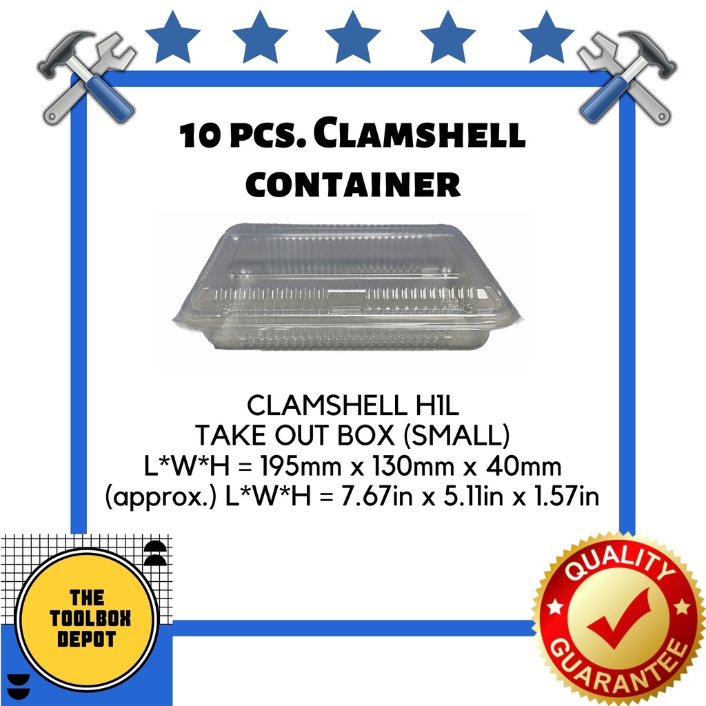 Clamshell Packaging Container OPS Plastic Material [ Take Out Box (S ...