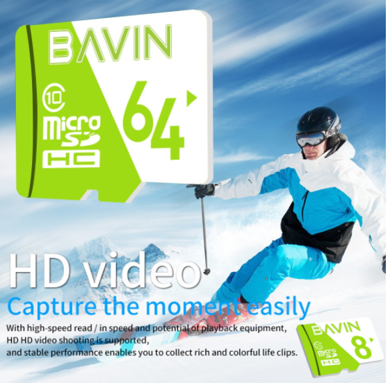 Original Bavin 4GB 8GB 16GB 32GB 64GB Memory Micro SD Card for ...