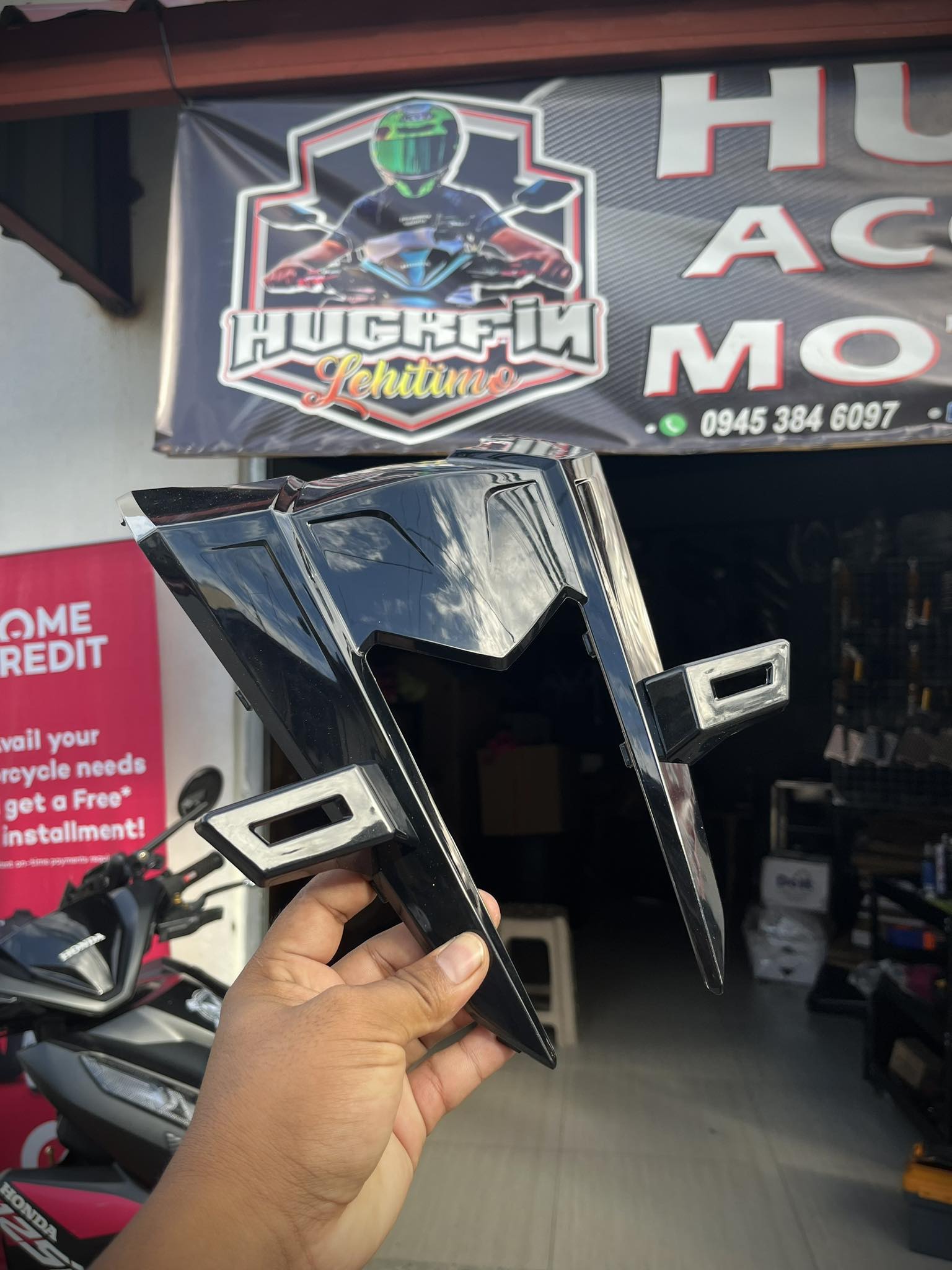 FRONT COVER WITH PLATE HOLDER FOR HONDA CLICK VERSION 3 | Lazada PH