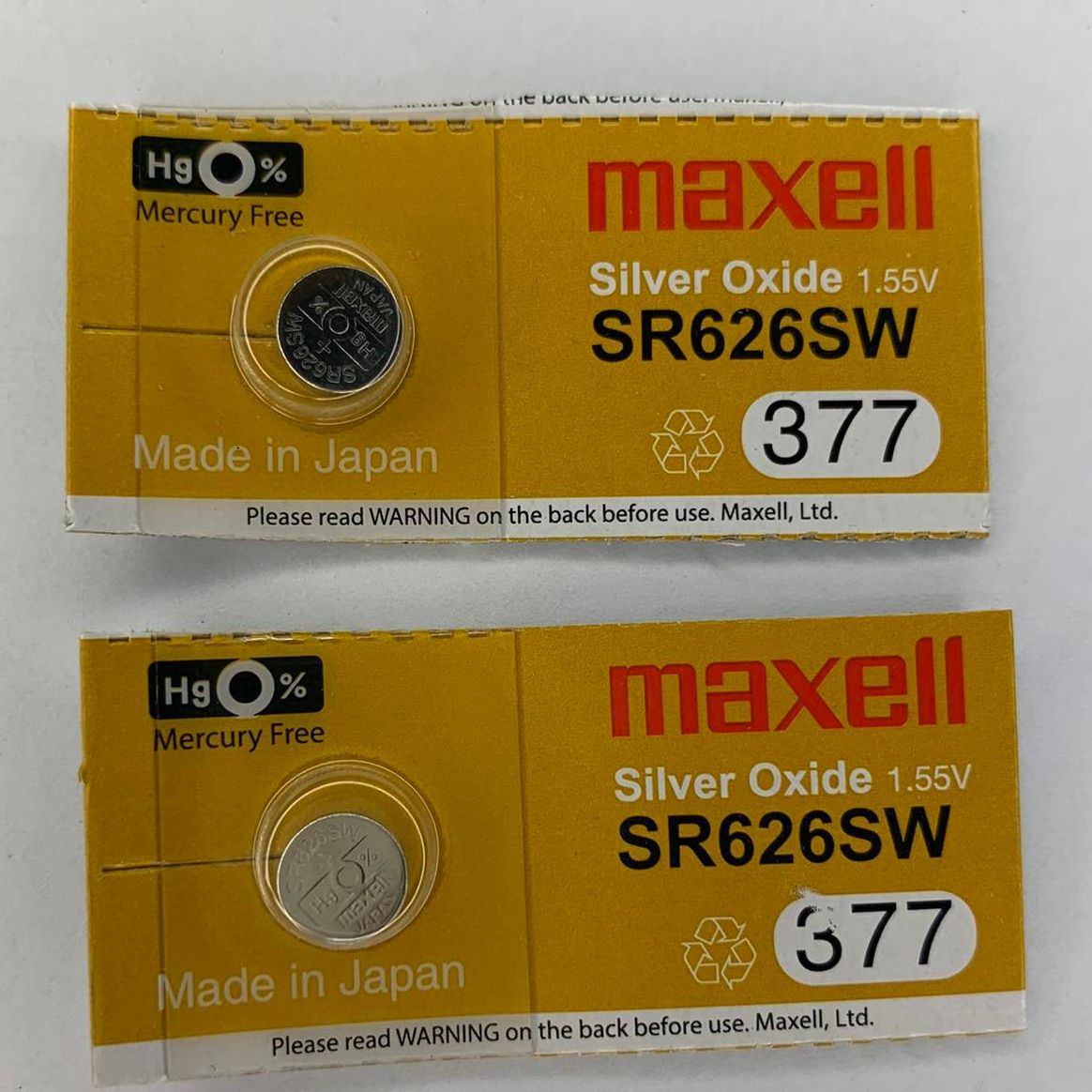Maxell 377/SR626SW Battery 2pcs | Lazada PH