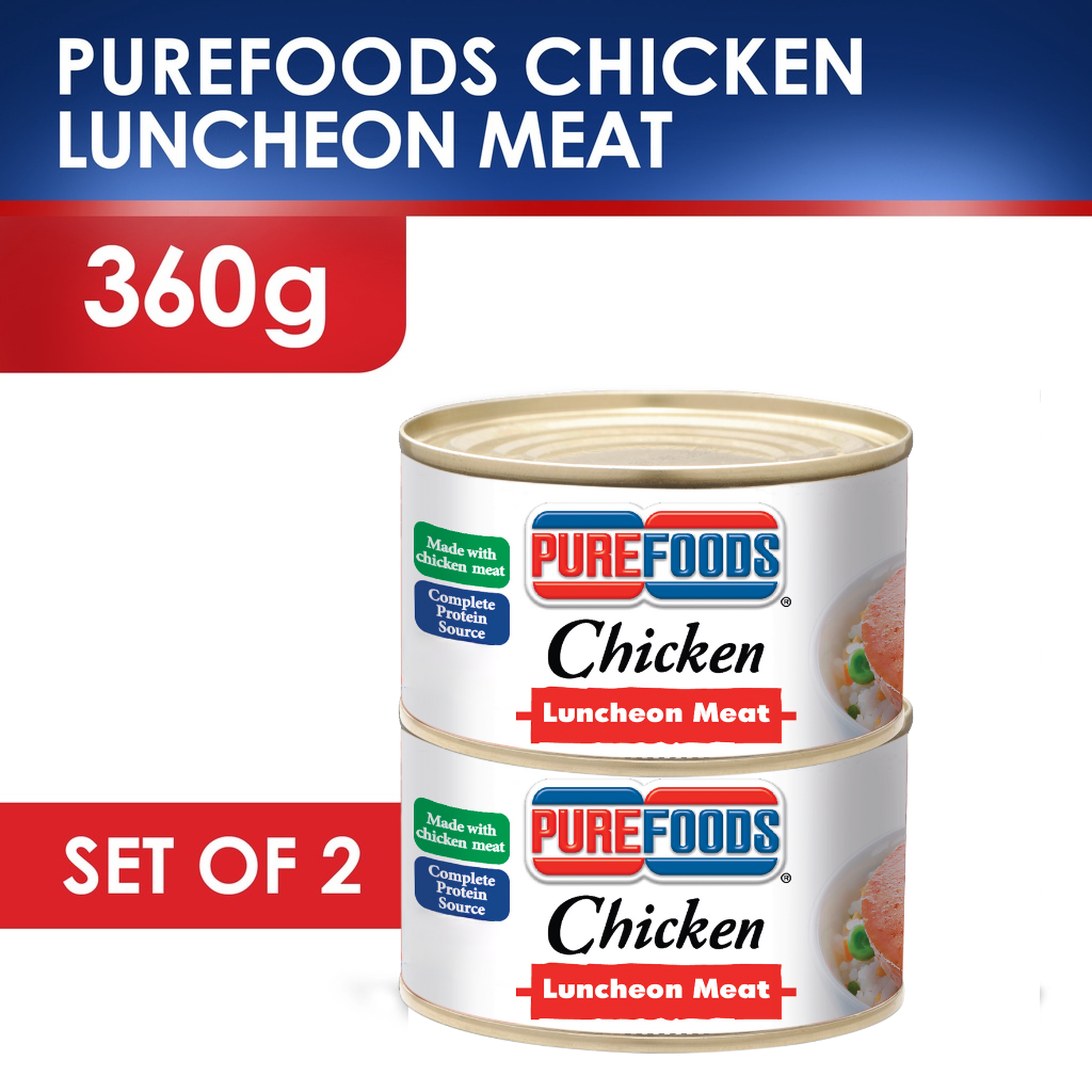 Purefoods Chicken Luncheon Meat (360g) Set of 2 | Lazada PH