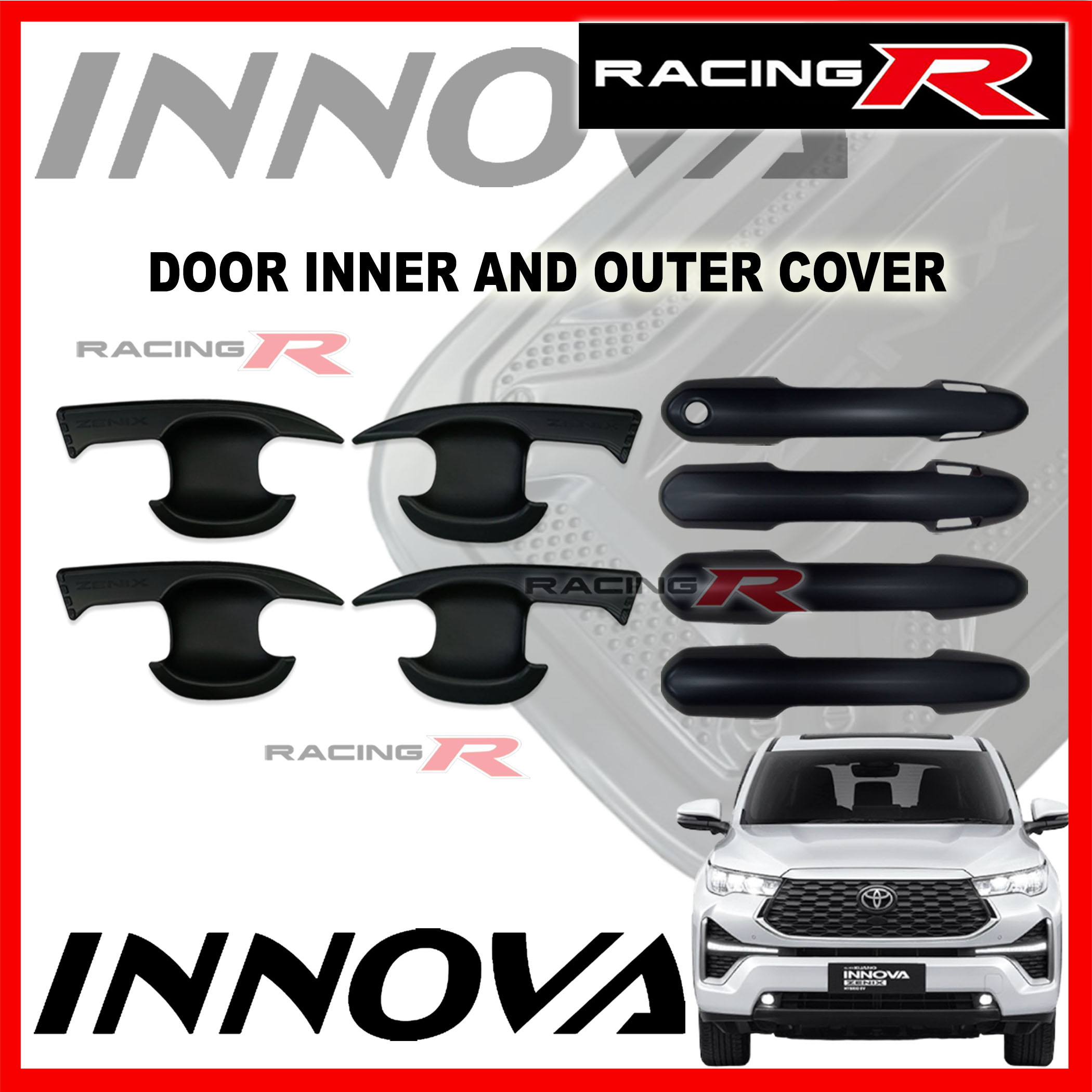 Toyota Innova ZENIX 2024 Door Bowl Inner and Door Handle Outer Garnish ...
