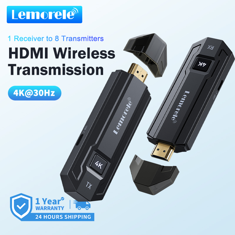 Lemorele P50 Wireless screen sharing device WiFi HDMI Transmitter ...