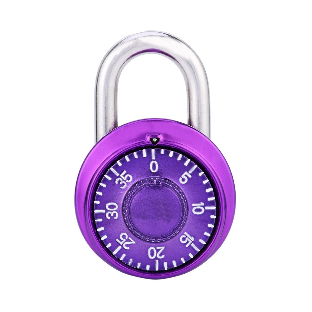 Round Digit Combination Code Lock Rotary Padlock Luggage Lock Multiple ...