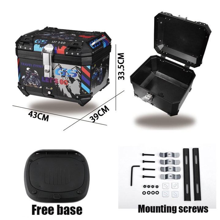 ♝Motor Top Box Motorcycle Box 45L Givi Box Motorcycle With Base Plate ...