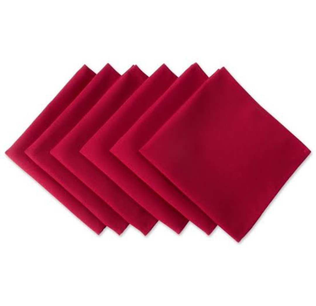 Dinner Cloth Napkin- Per Pack (6pcs) 10x10/11x11/12x12/13x13/14x14 ...