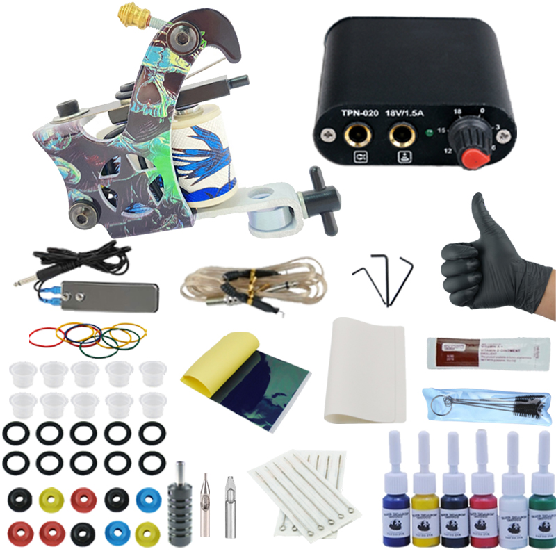 Starter 1 Complete Tattoo Machines Complete Tattoo Kit Machine Suits ...