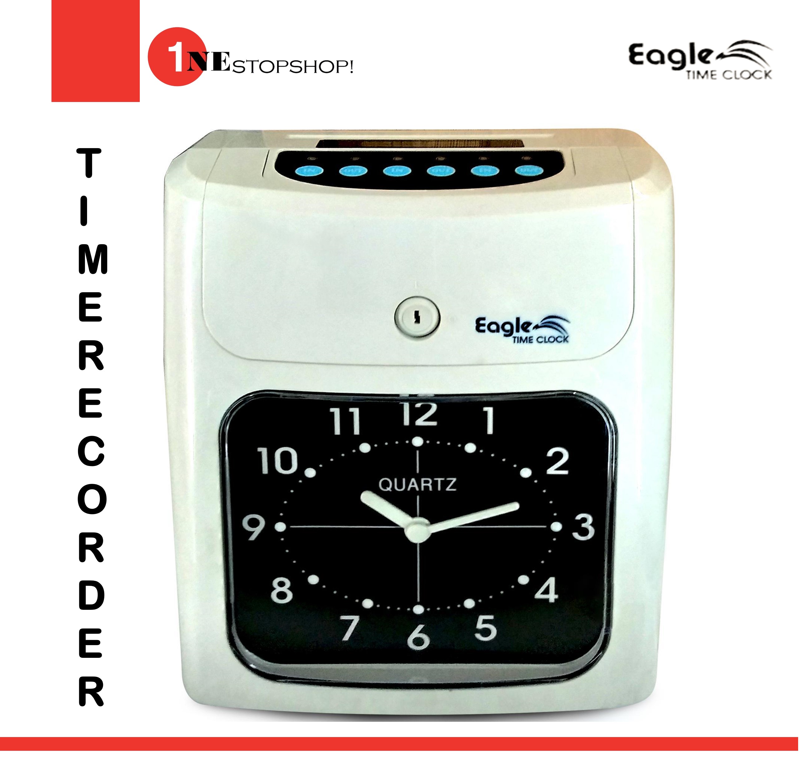 Eagle Time Clock E3200 Heavy Duty Bundy Clock with FREE 100pcs Time ...