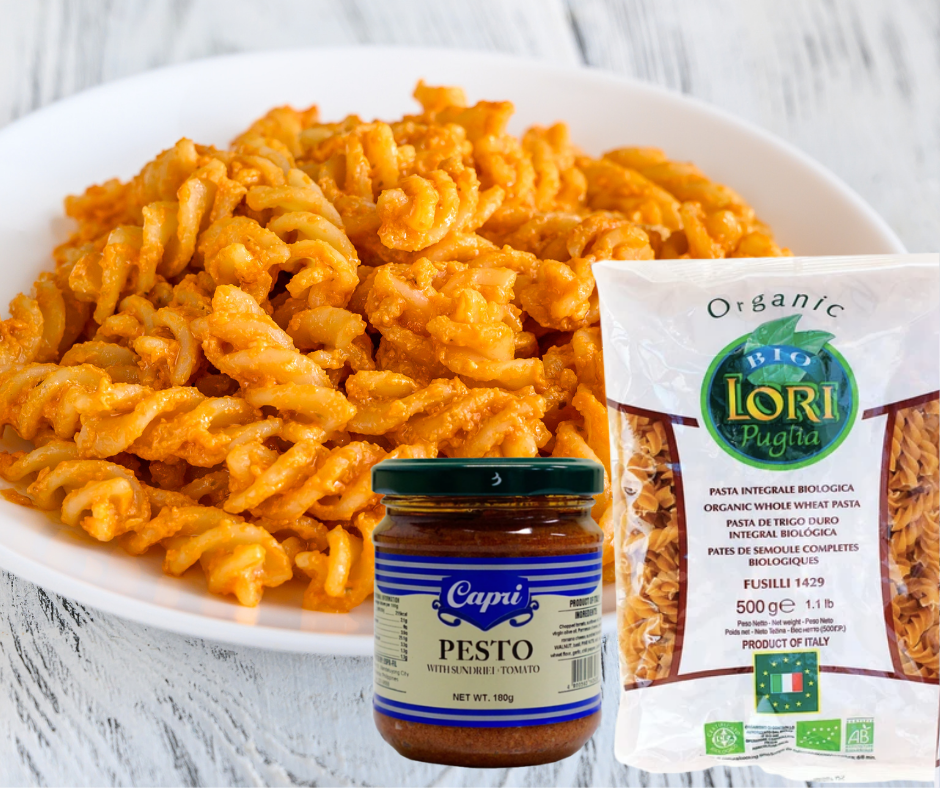 Capri Red Pesto with Sundried Tomato 180g + Pasta Lori Bio Lori Organic ...