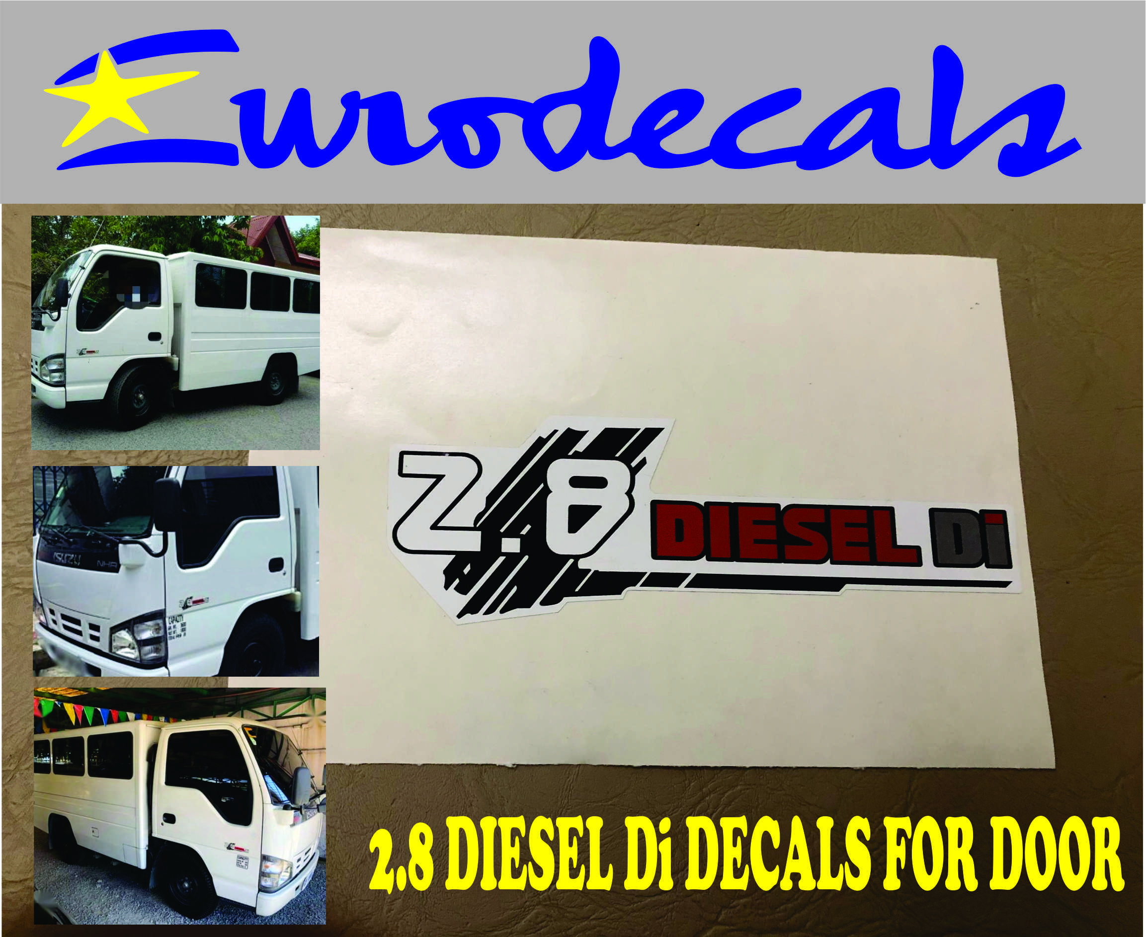 2.8 DIESEL Di DECALS FOR ISUZU NHR FLEXITRUCK ISUZU TRUCKS | Lazada PH