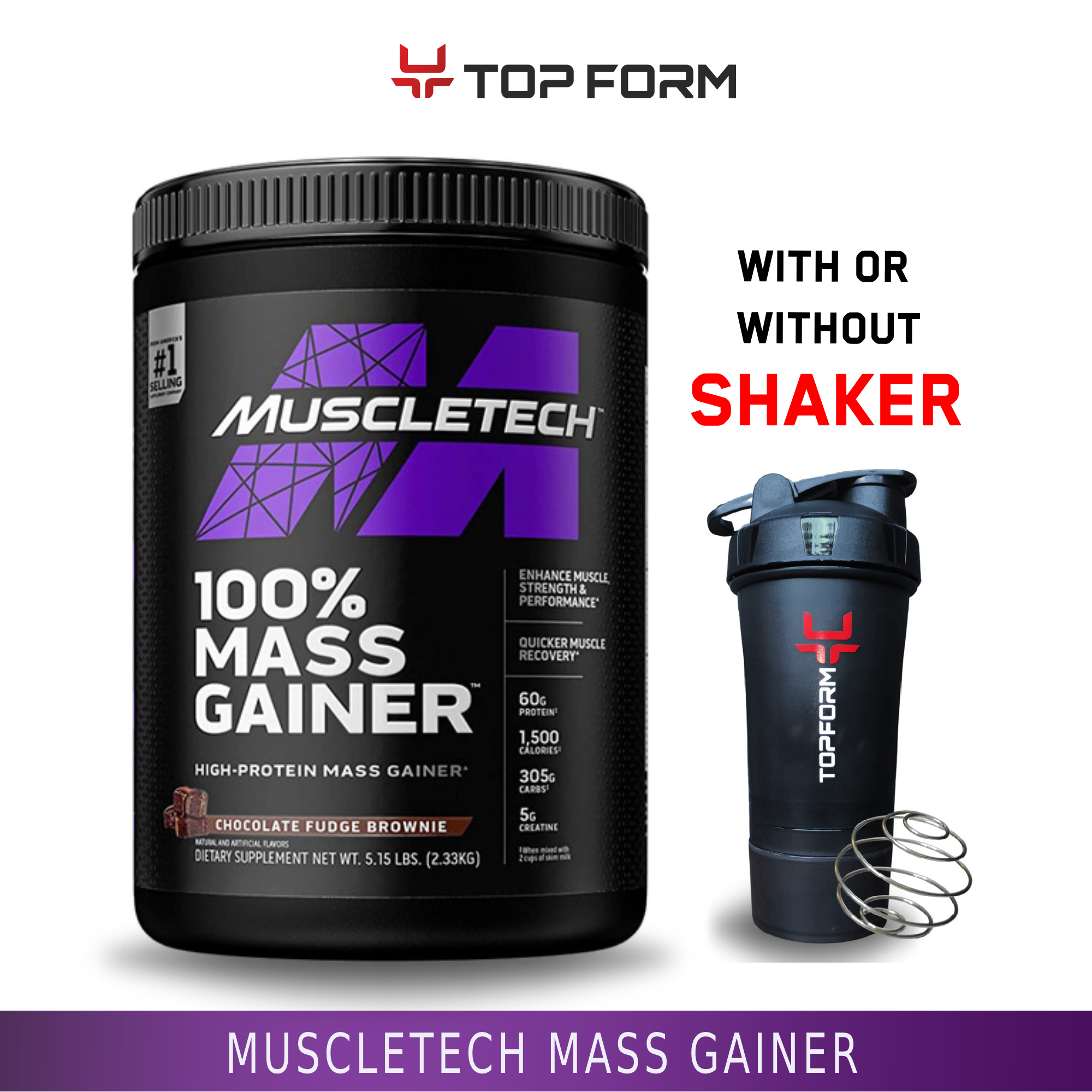 MuscleTech 100% Mass Gainer Protein Powder 5.15 lbs | Lazada PH