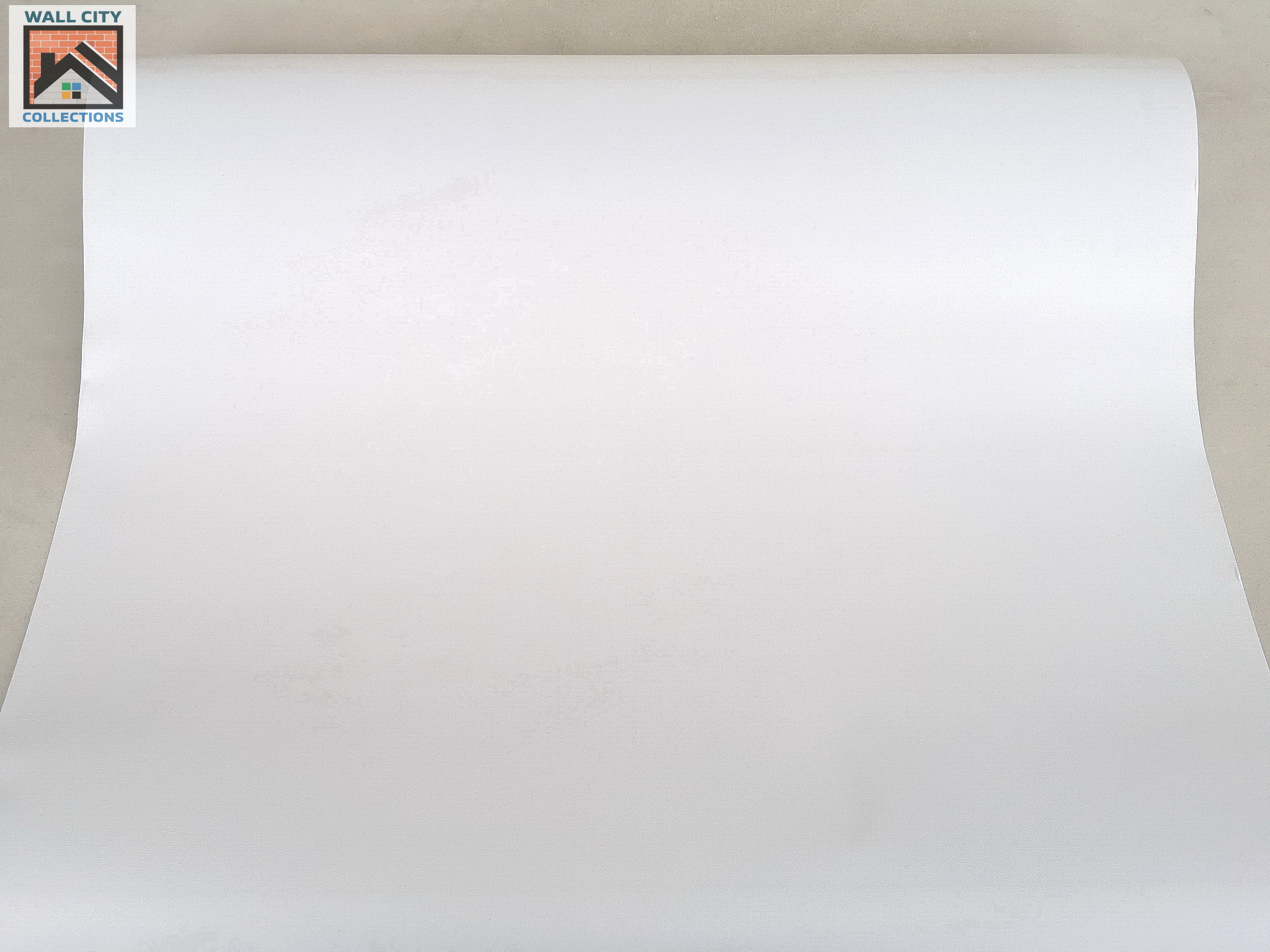 DW Wallpaper P1101 Solid White Matte Paint Color Wallpaper 10meters x ...