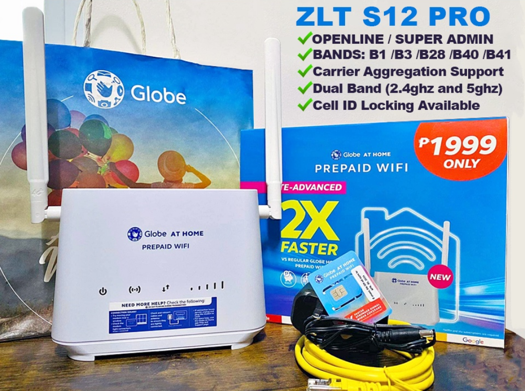 (model: zlt s12 PRO) GLOBE AT HOME Prepaid Wifi - WITH 10GB / with ...