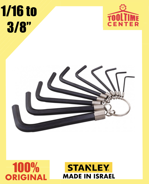 Stanley 10pc. Hex Allen Key Ring Set 1/16 to 3/8" 69-230 | Lazada PH