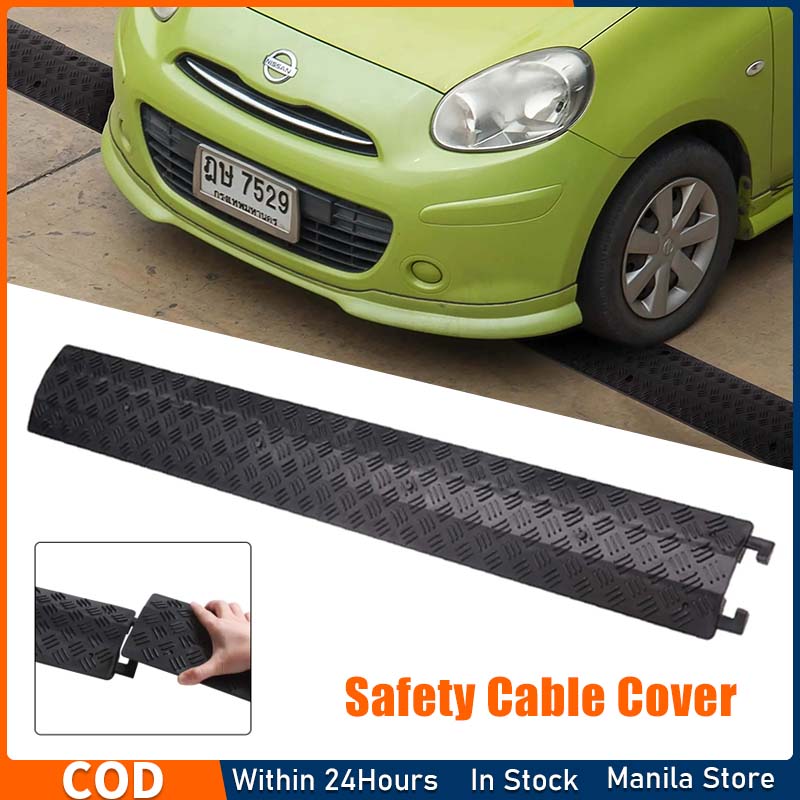 Floor Cord Cover and Cable Protector 100*13*2cm Linkable Flexible PVC ...