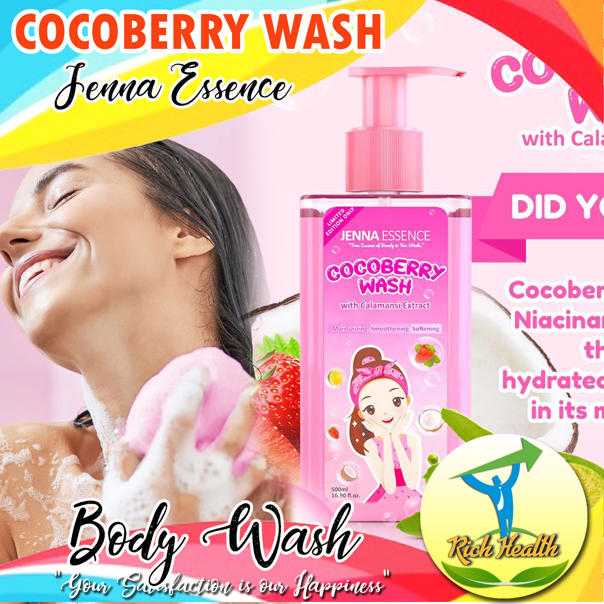 Cocoberry wash with Calamansi Extract Jenna Essence 500ml | Lazada PH