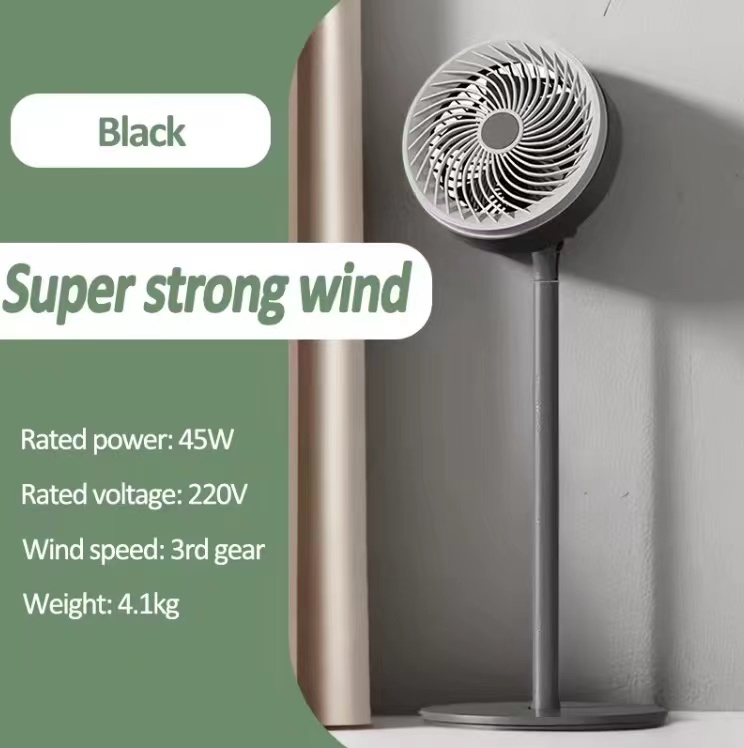 Support electric fan, air circulation fan, 5-blade ground fan, 3-speed ...