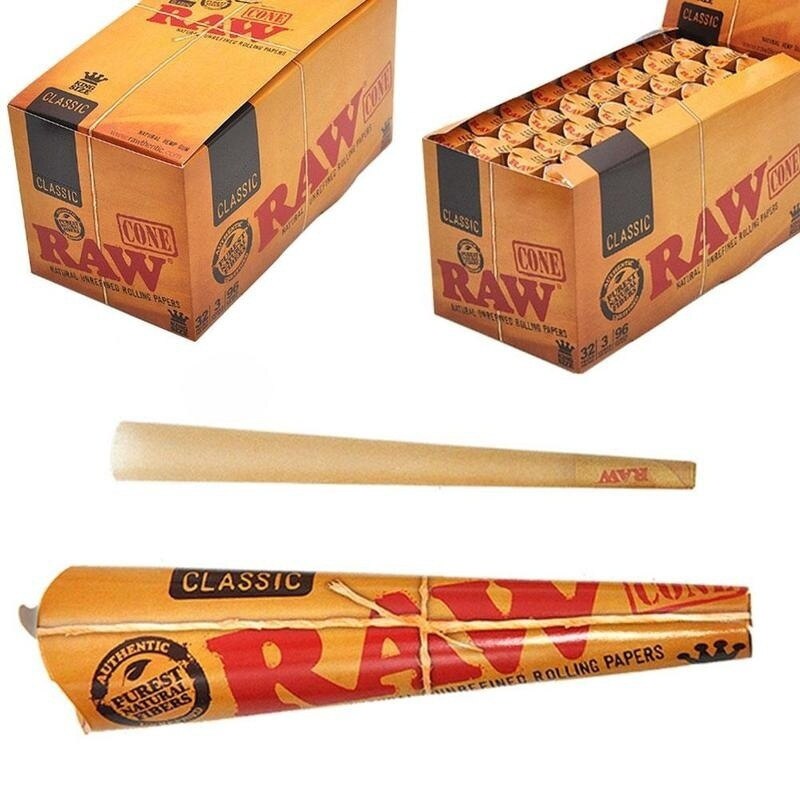 RAW 110mm 3 Pieces Classic Natural Unrefined - 420 Cigar Store - ThaiPick