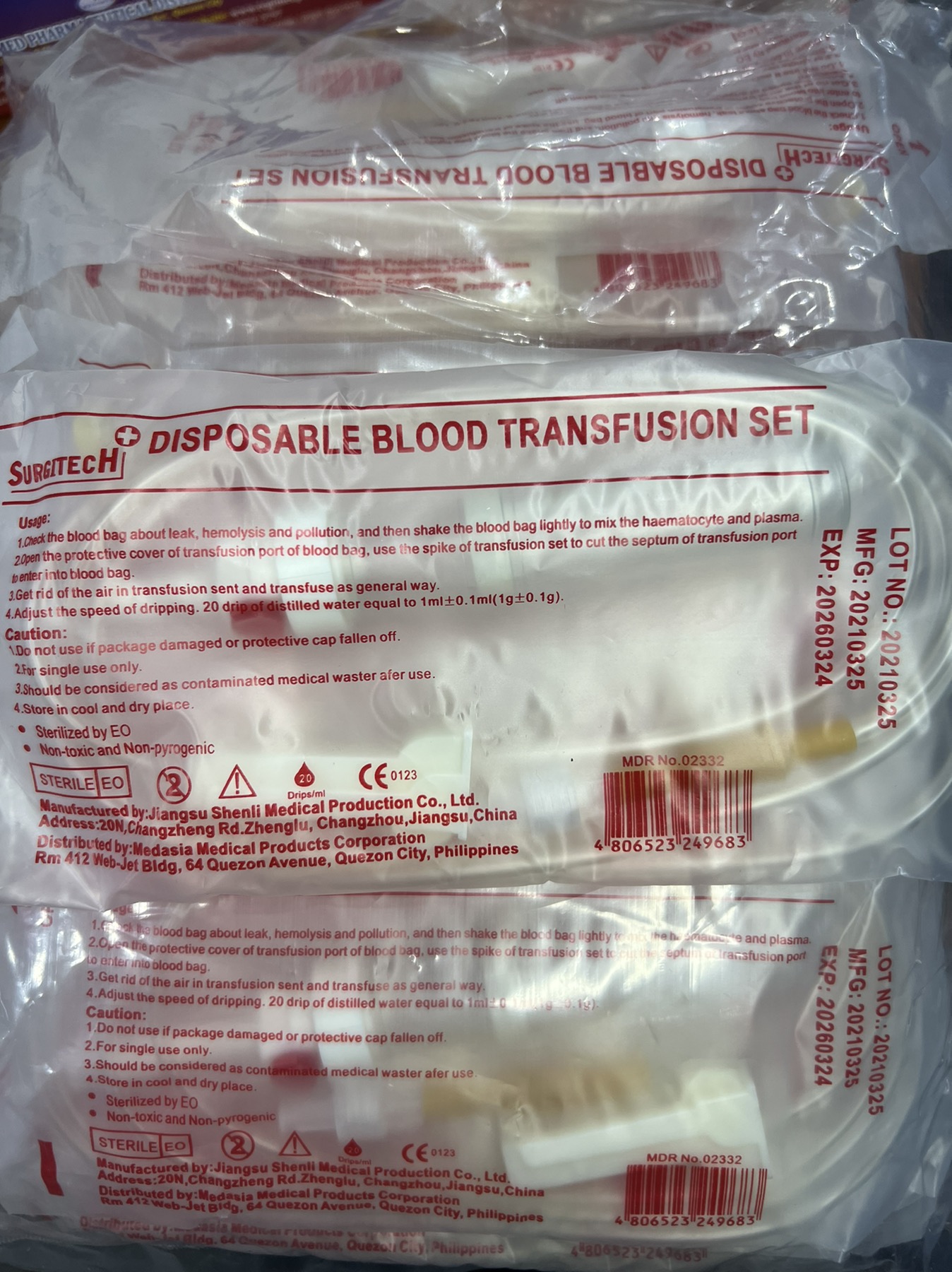 Surgitech Blood Transfusion Set / BT Set -10, 25 PIECES BUNDLE | Lazada PH