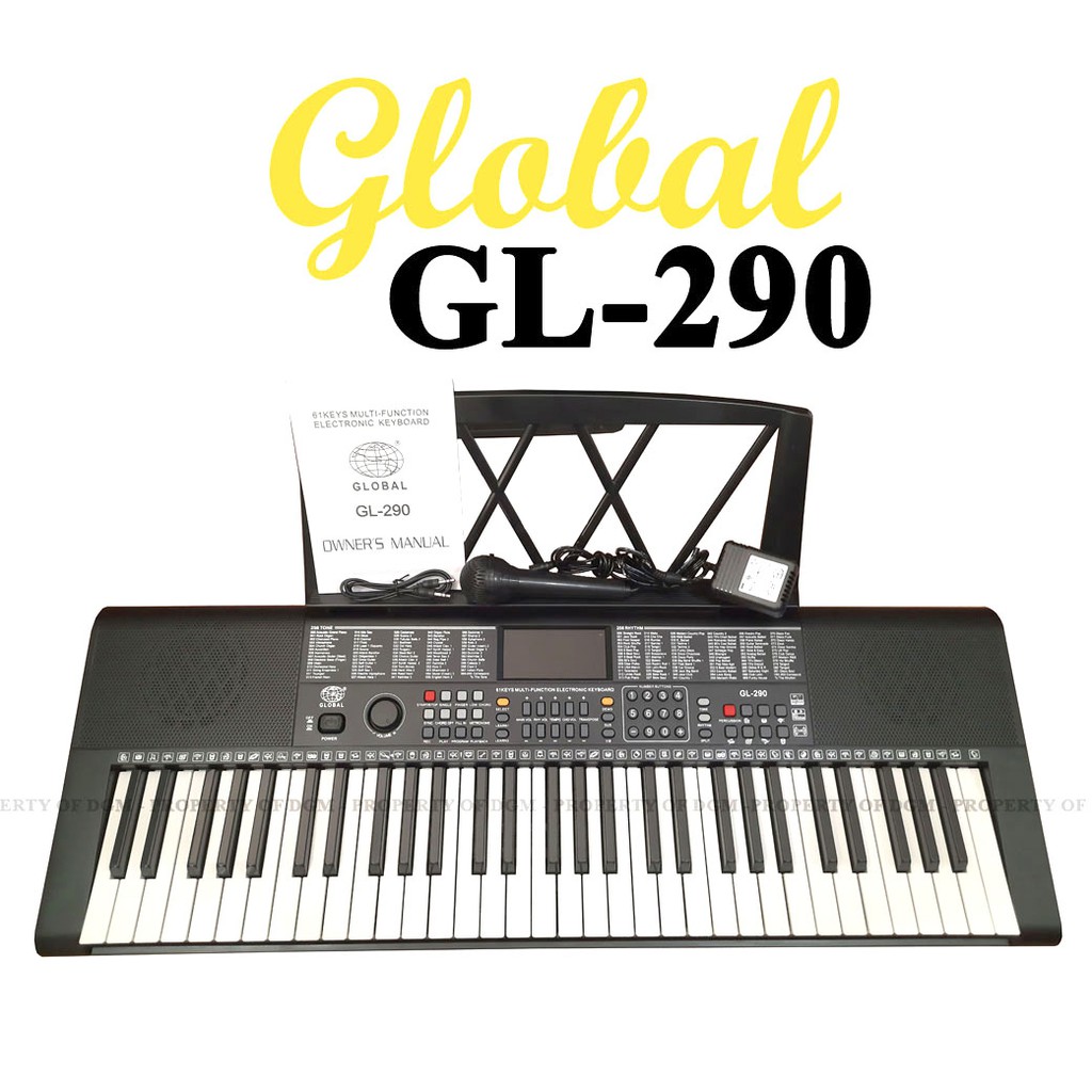 61 Keys Multi Function Electronic Keyboard Global GL-290-dgmapplx ...