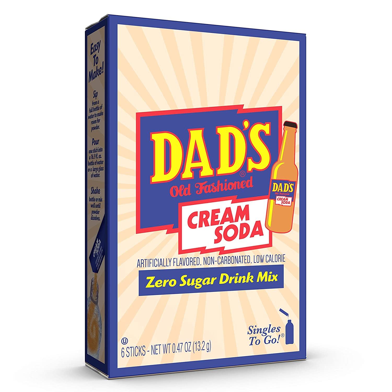 Dad's Old Fashioned Root Beer/Cream Soda Sugar Free Caffeine Free Drink ...