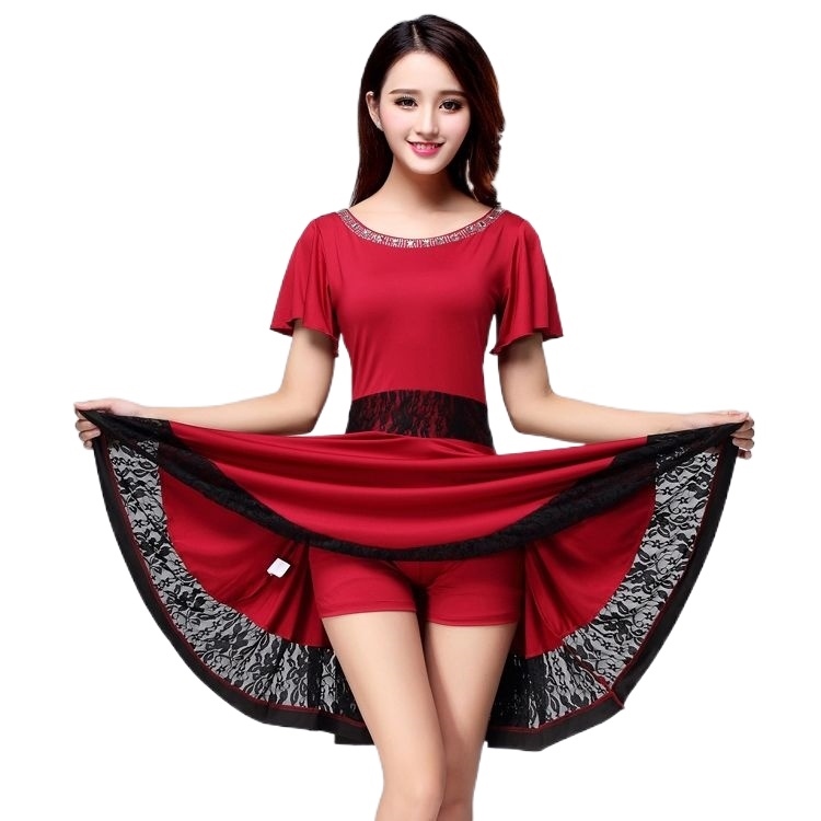 ♠ Square dance costume new suit dress dance costume female summer ...