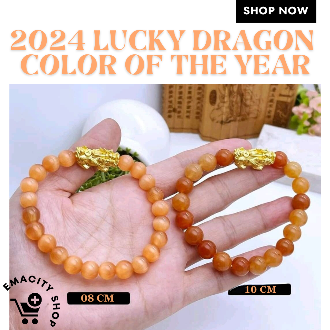 Color Of The Year 2024 Lucky Charm Bracelet APRICOT CRUSH LUCKY ORANGE ...